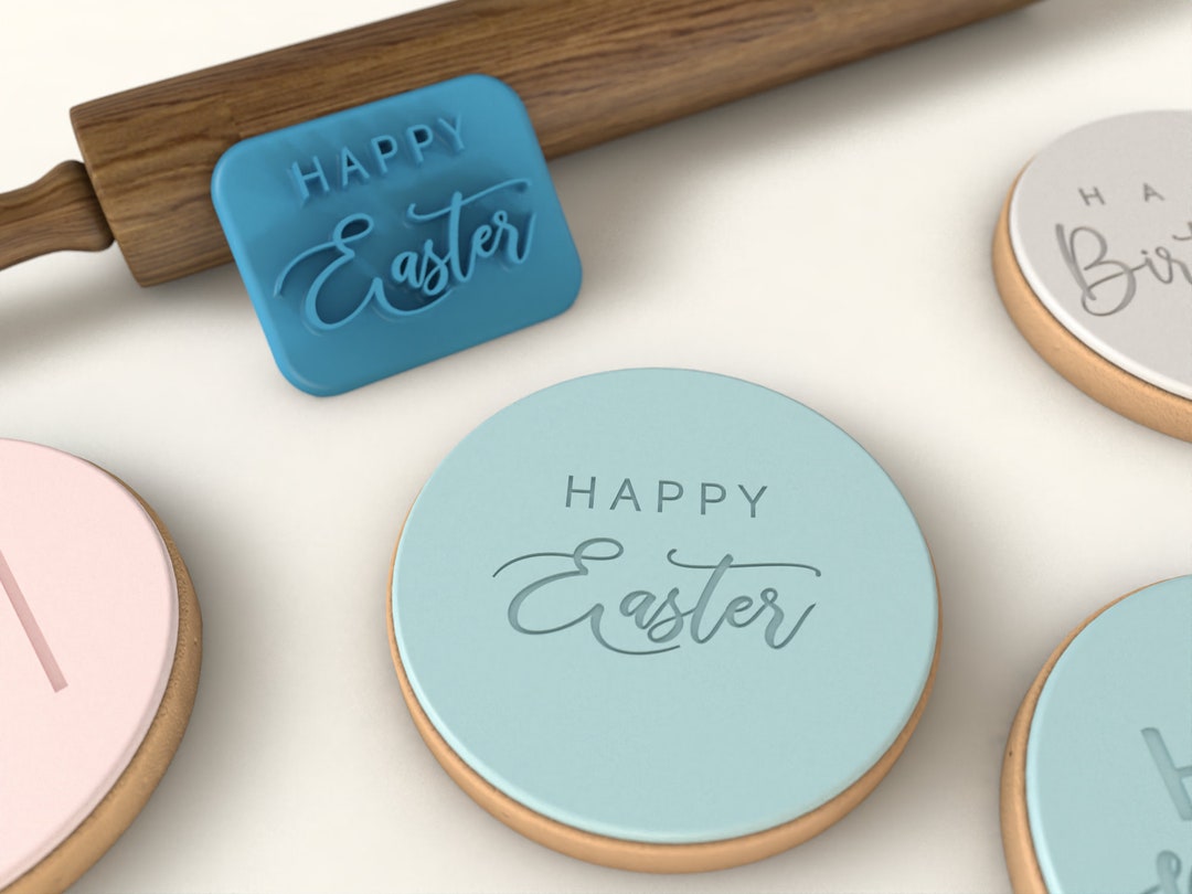 Happy Easter Cookie Stamp - Etsy Australia