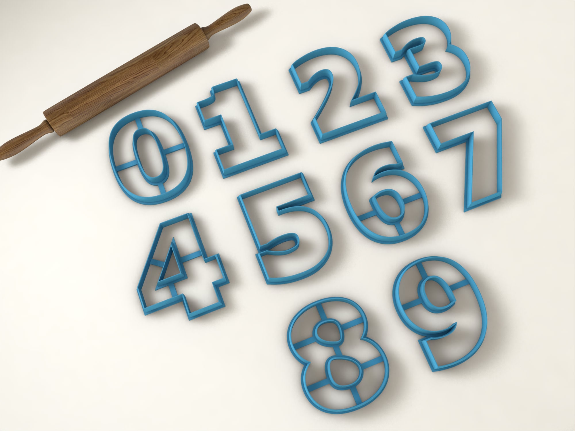 Large Number Cookie Cutters - Etsy