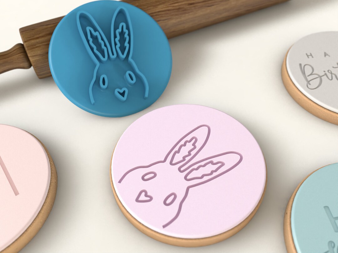 Bunny Face Cookie Stamp - Etsy