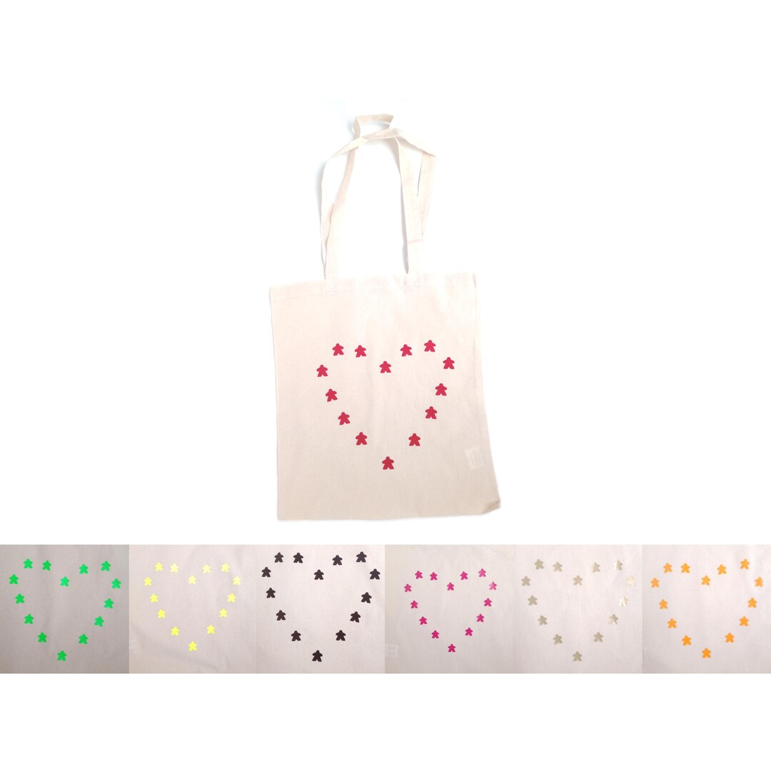 Meeple Heart Cotton Tote Bag – Board Gamer Gift - Etsy