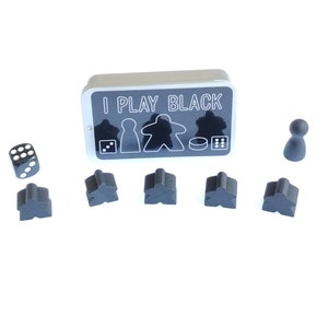 I Play Black - Board Game Survival Kit: Meeples, Dice, and More - Etsy UK