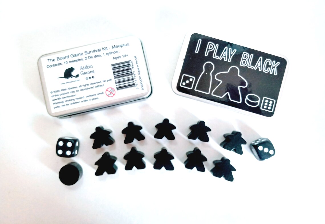 I Play Black The Board Game Survival Kit Always Play Board | Etsy