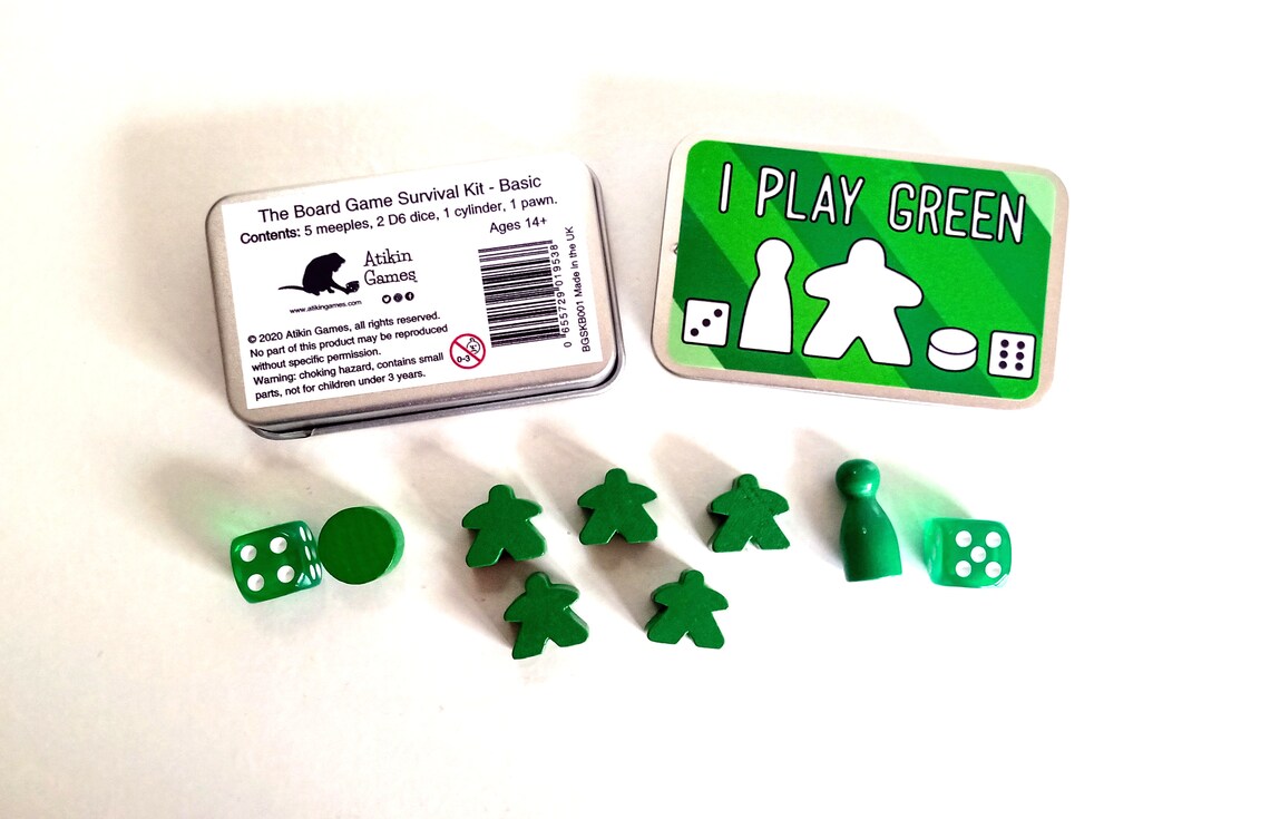 I Play Green the Board Game Survival Kit Always Play Board - Etsy