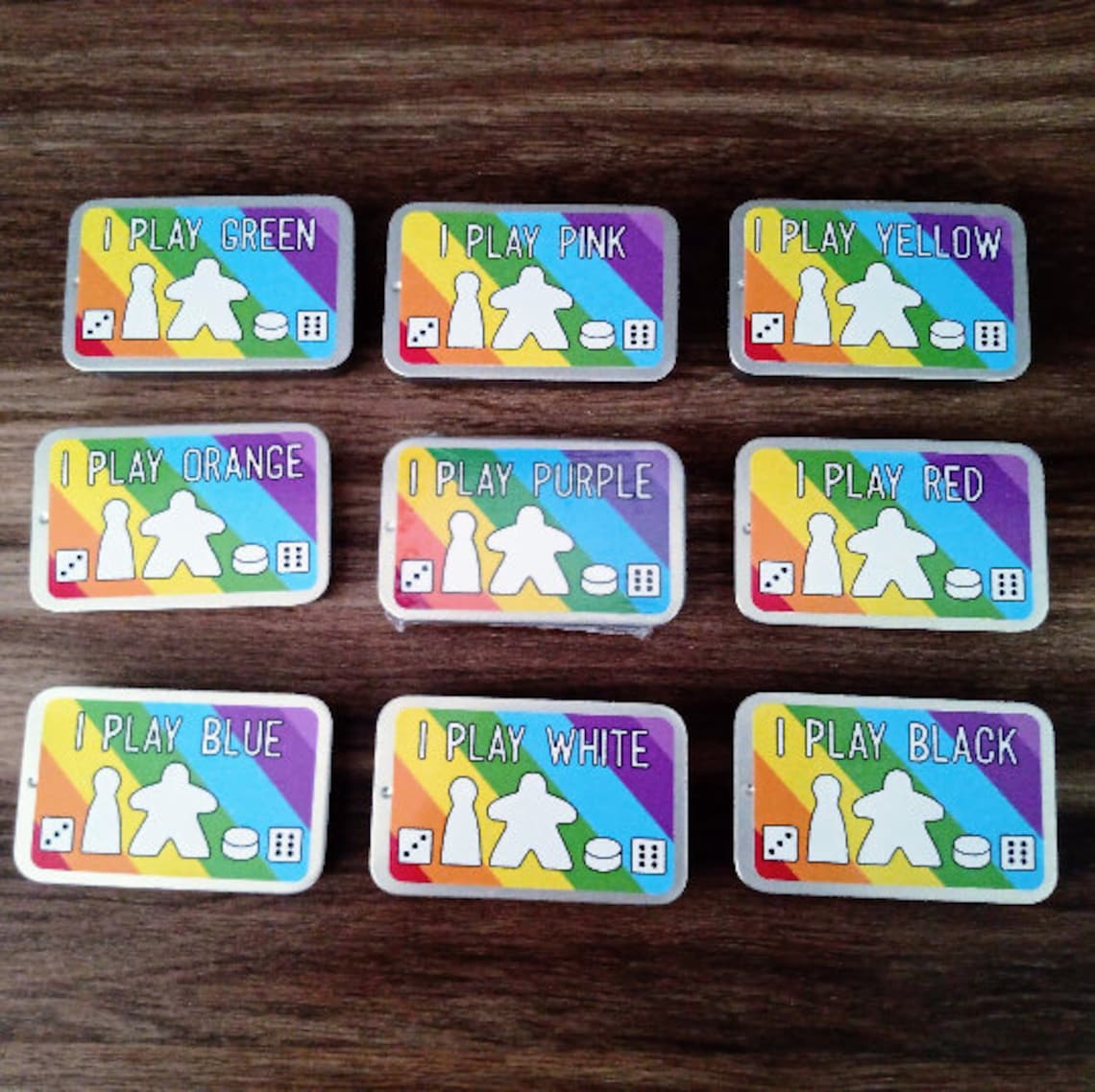 I Play Purple - Board Game Survival Kit: Meeples, Dice, and More - Etsy