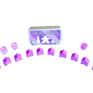 I Play Purple - Board Game Survival Kit: Meeples, Dice, and More - Etsy