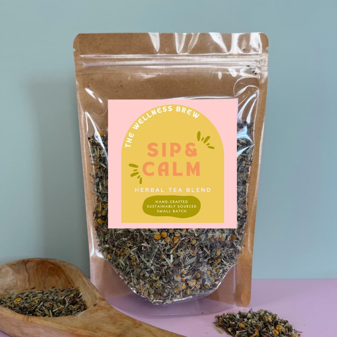 Sip and Calm Herbal Tea - Nervous System Support Tea - Calming Loose ...