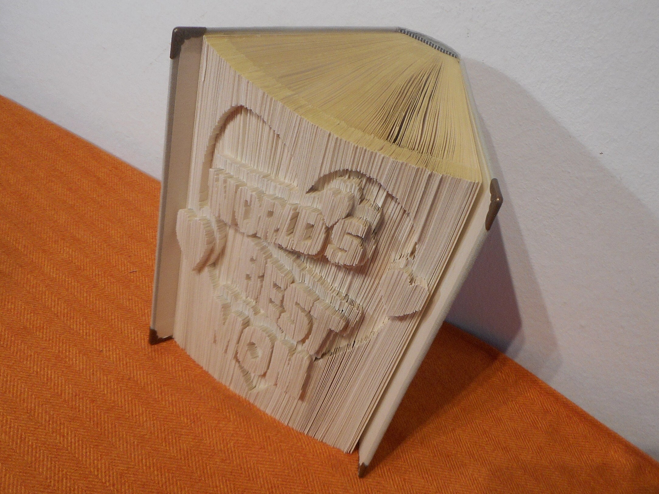 Libro doblado Worlds Best Mom - Etsy España