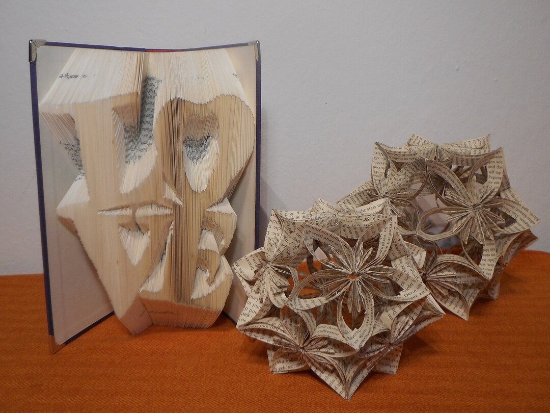 Sophisticated Book Folding "love" - Etsy UK