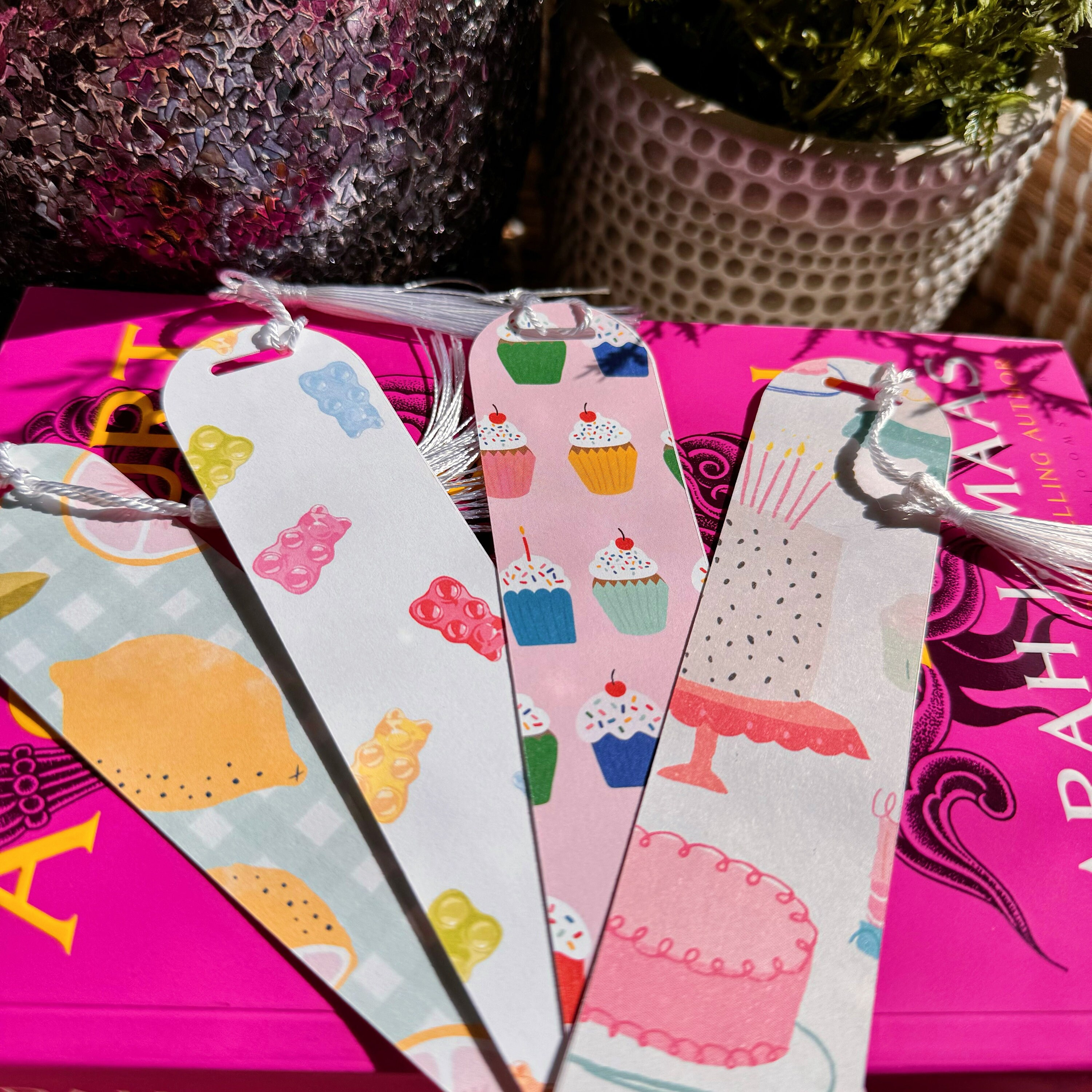 Cupcake Bookmark, Birthday Bookmark, Cake Bookmark, Summer Bookmark ...