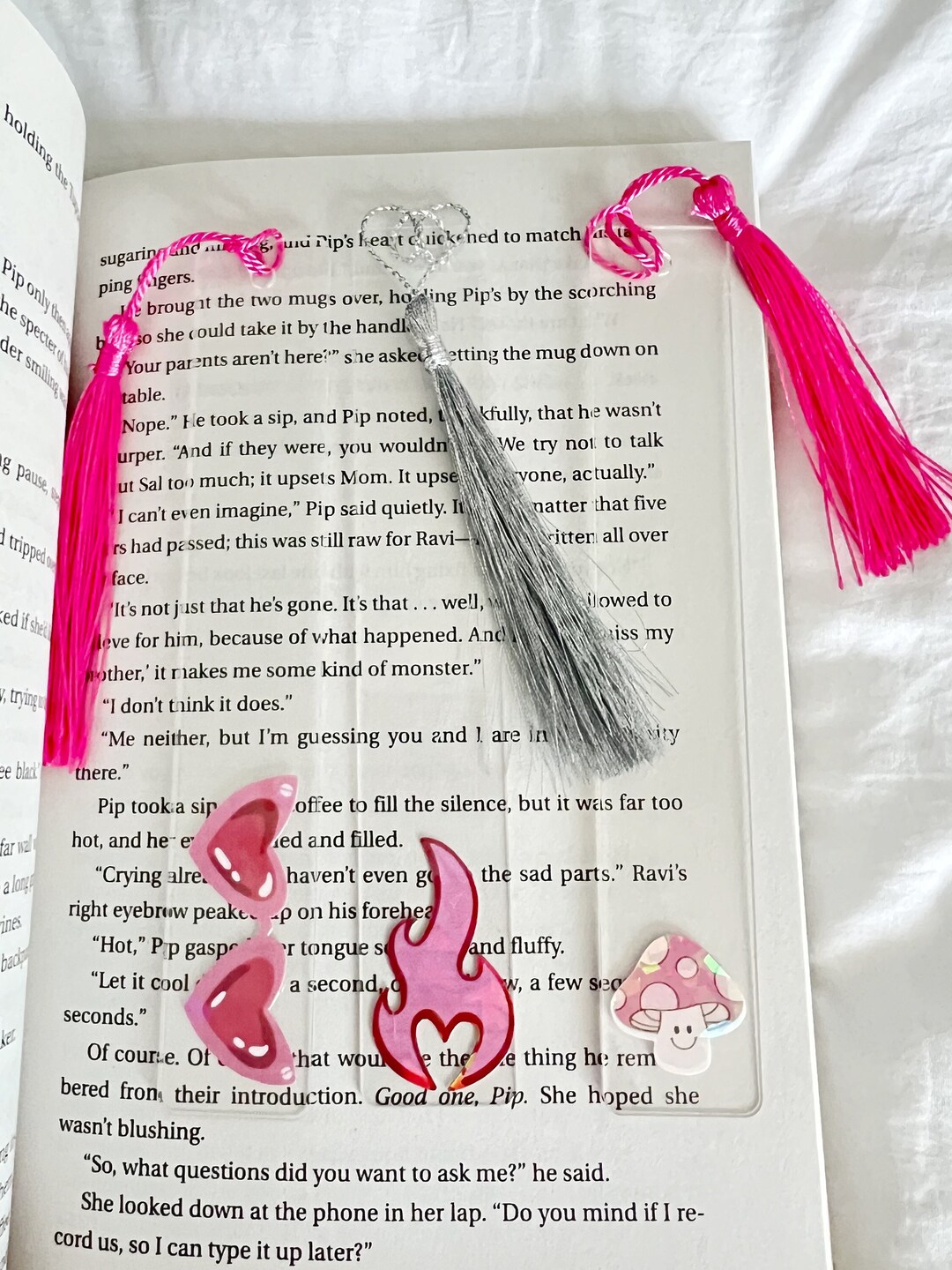 Acrylic Bookmarks, Pink Bookmarks, Mushroom Bookmark, Summer Bookmark ...