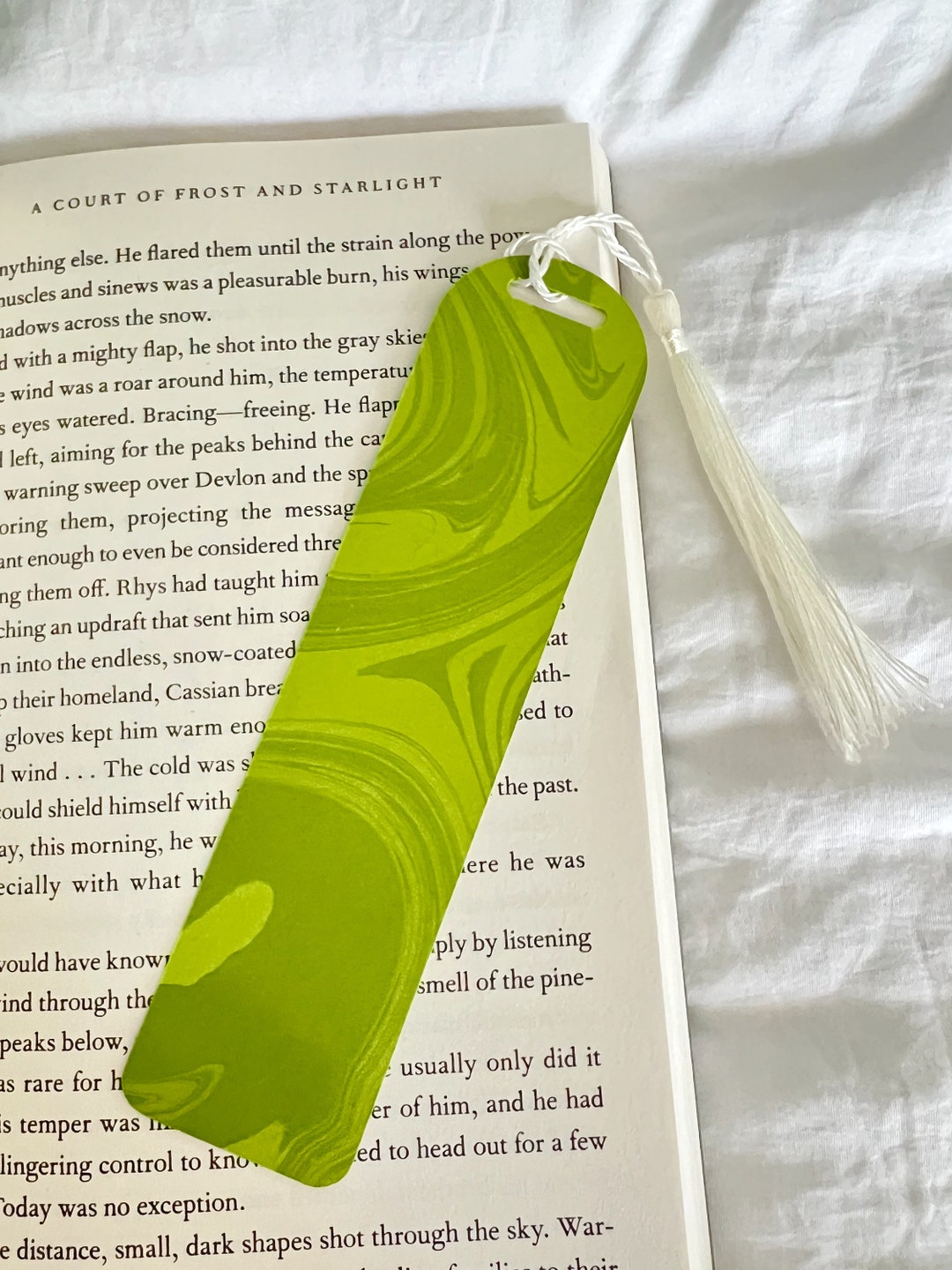 Bookmark, Green Marble Bookmark, Cardstock Bookmark, Aesthetic Bookmark ...