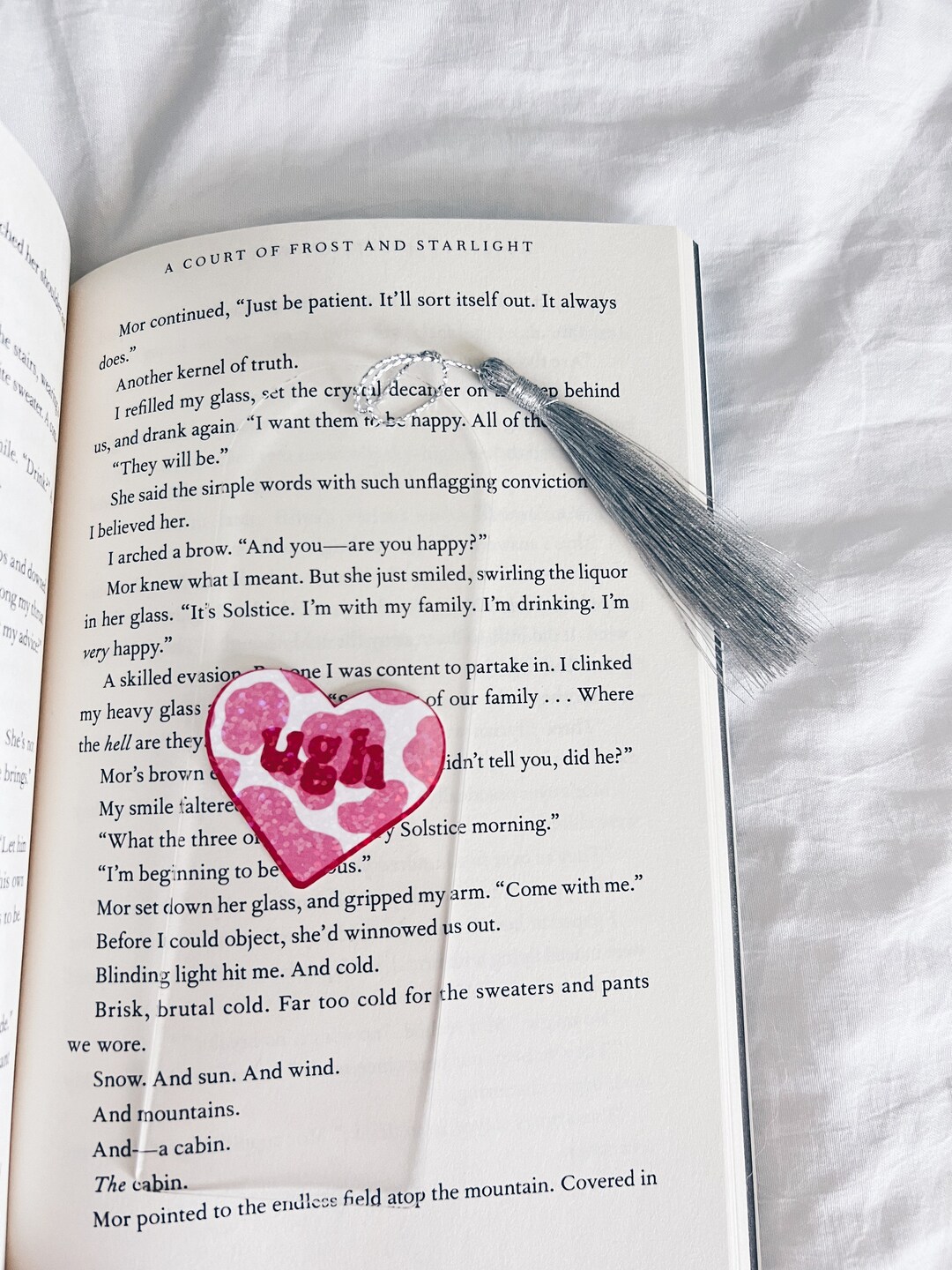 Cow Print Bookmark, Preppy Bookmark, Pink Cow Print Bookmark, Cowboy ...