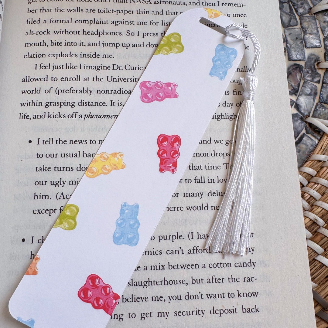 Cute Gummy Bear Bookmark, Birthday Bookmark, Gummy Bear Bookmark ...