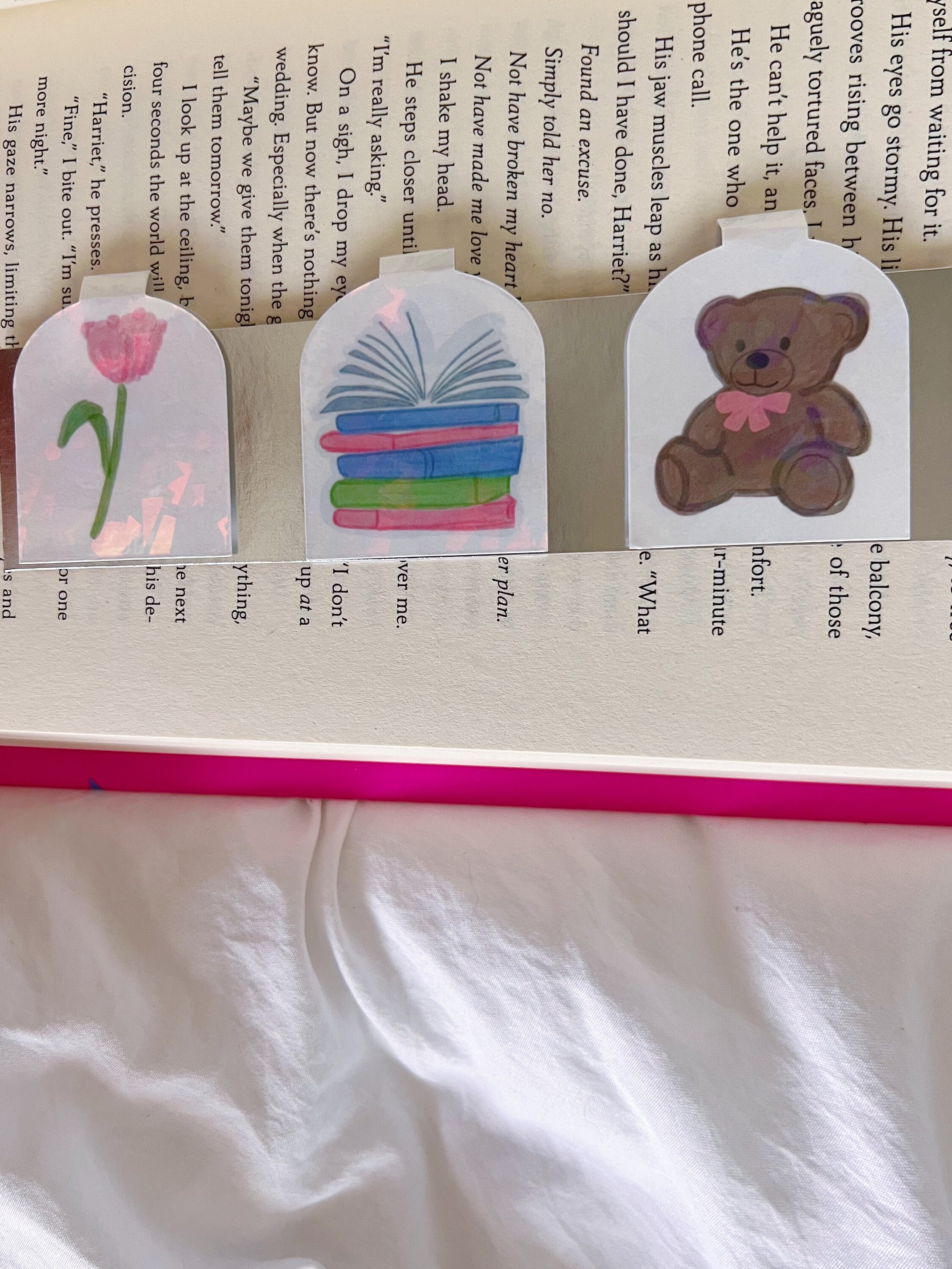 Magnetic Bookmark Teddy Bear, Tulip, Book Stack, Magnetic Bookmarks ...