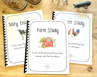 Farm Unit Study Printable - Homeschool Digital Resource - Chicken Study ...