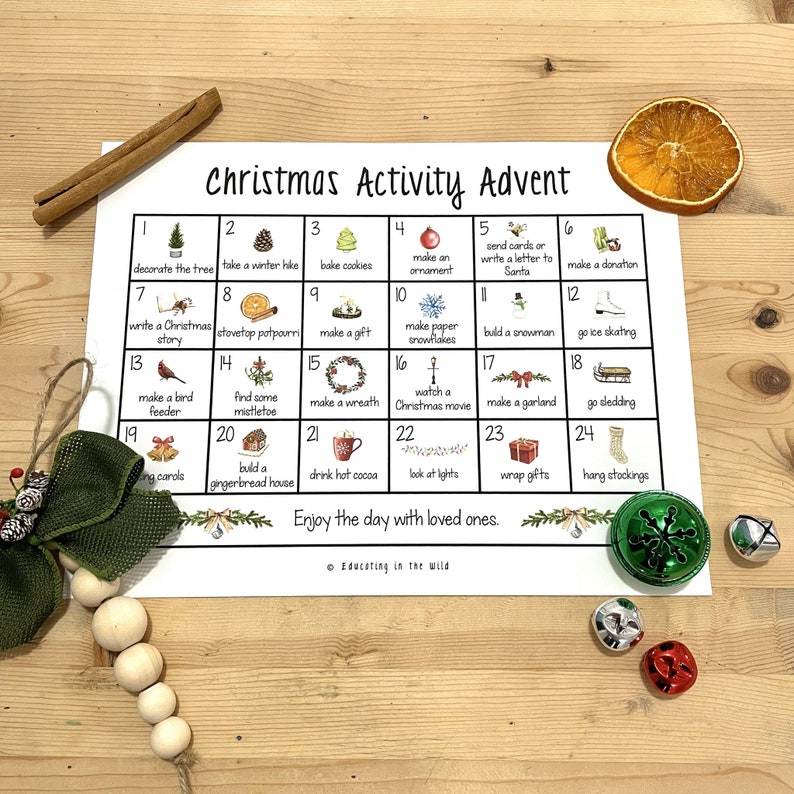 Christmas Activity Advent - Etsy