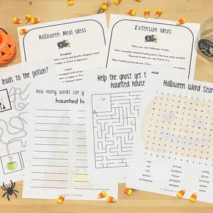 Halloween Unit Study and Activities - Etsy