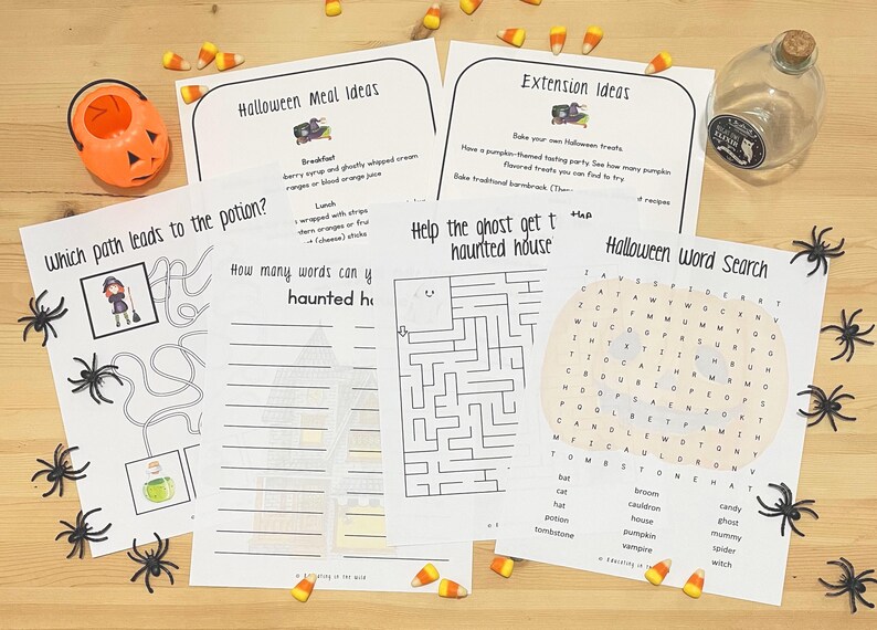 Halloween Unit Study and Activities - Etsy