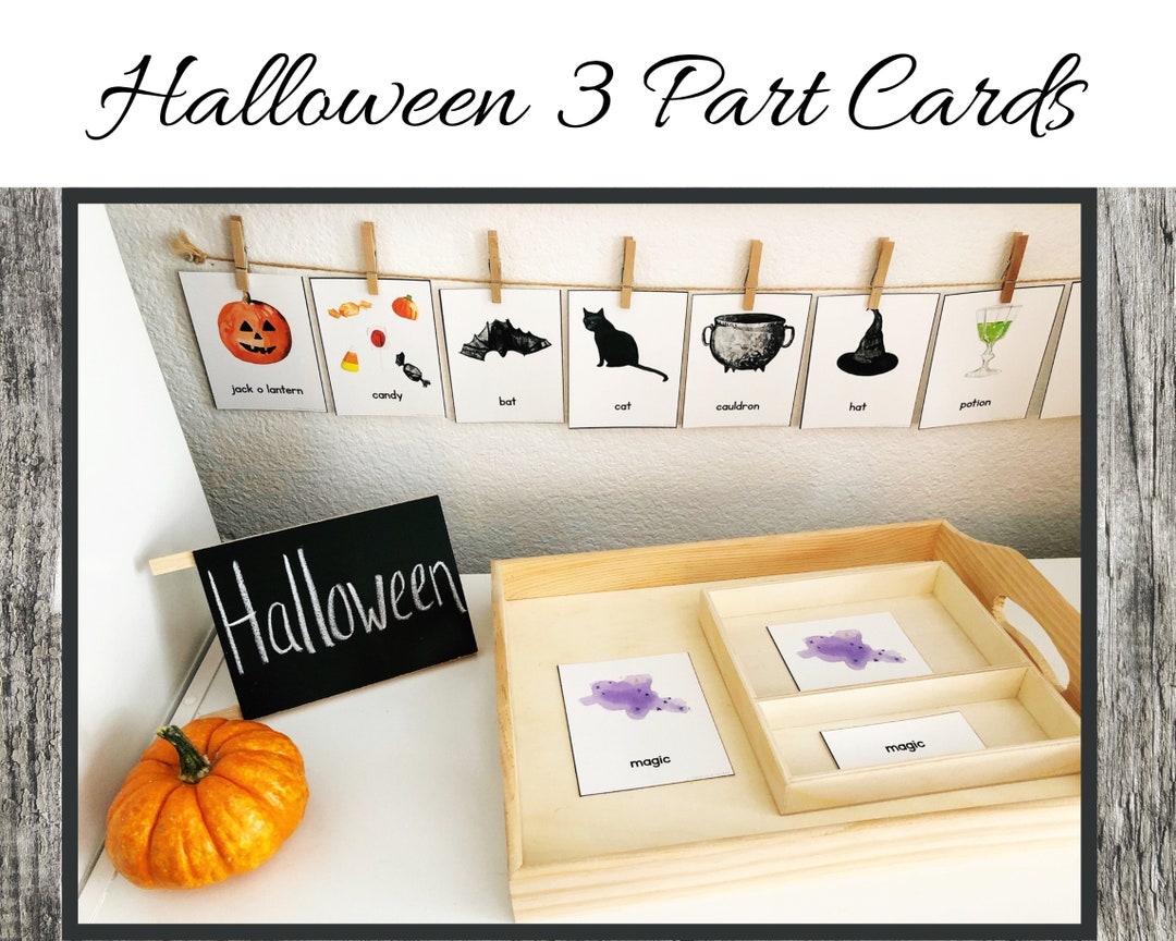 Watercolor Halloween 3 Part Cards - Etsy