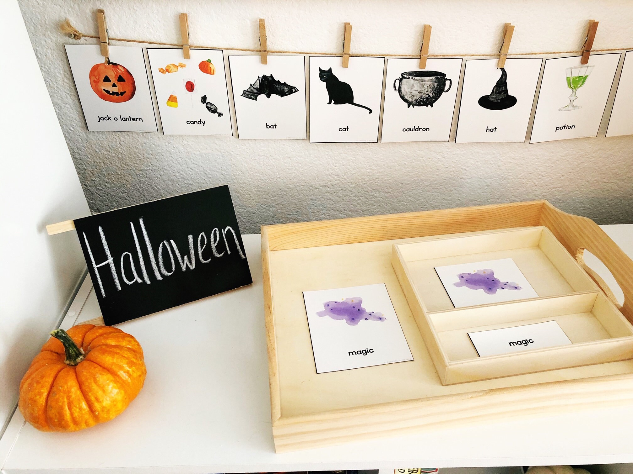 Watercolor Halloween 3 Part Cards - Etsy