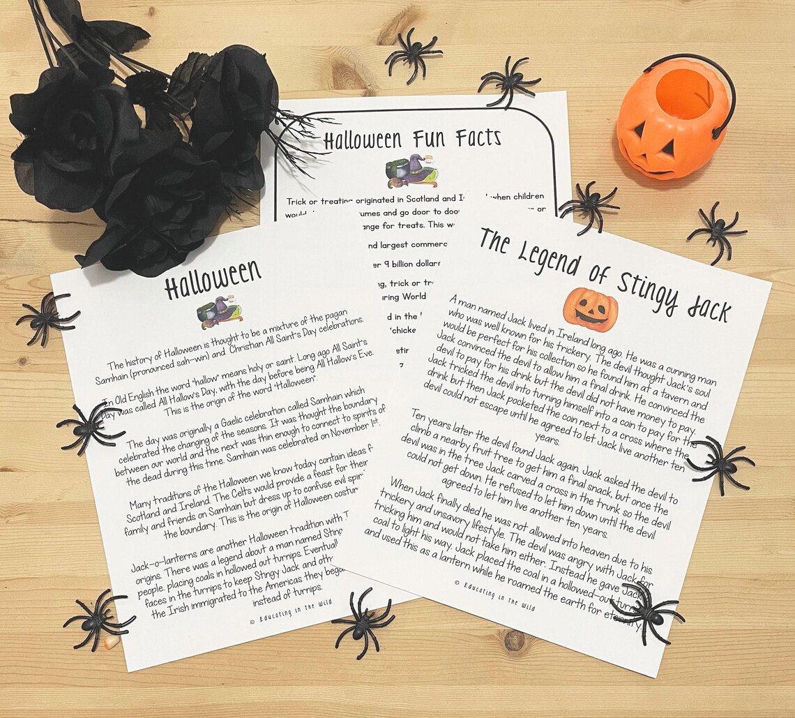 Halloween Unit Study and Activities - Etsy