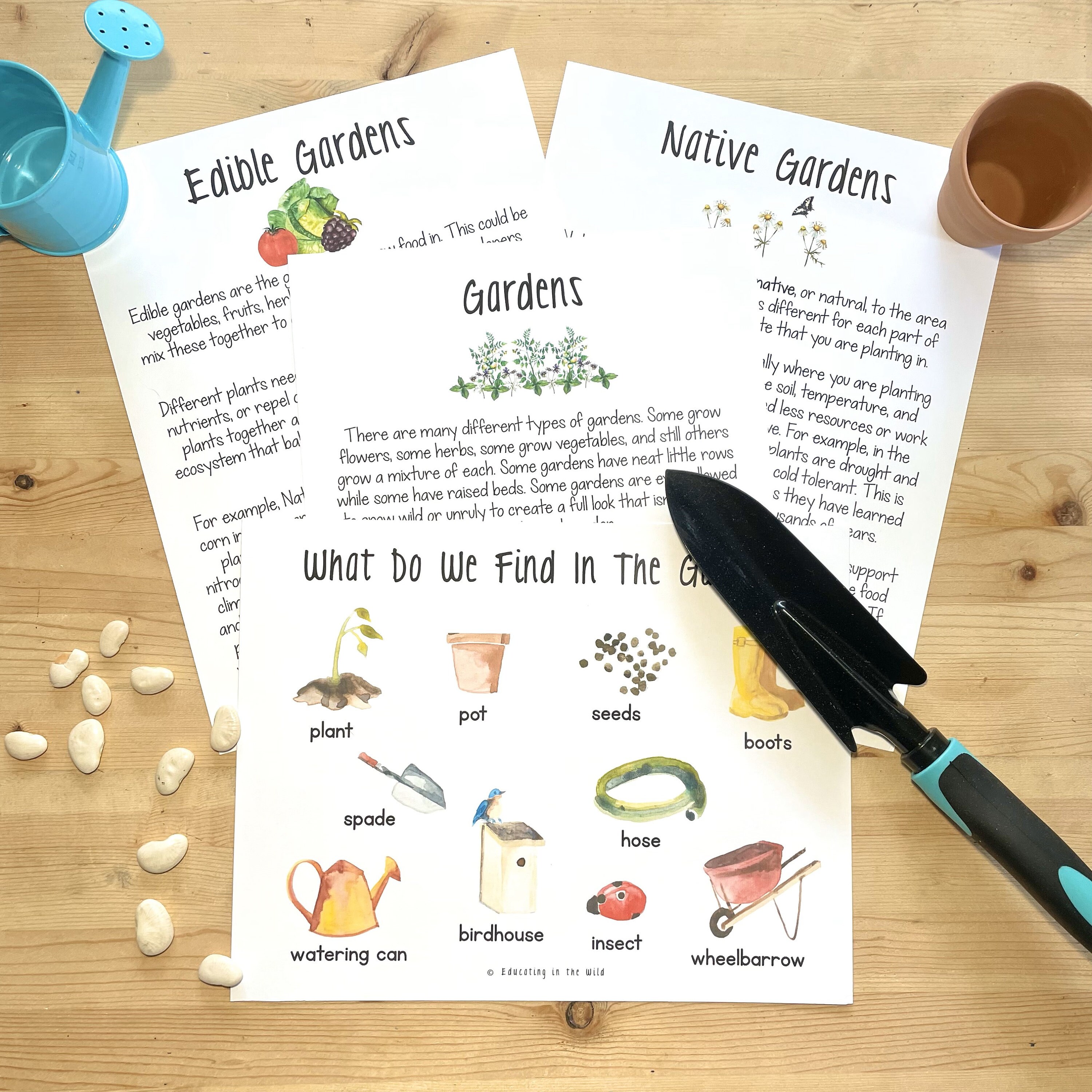 Garden Unit Study - Etsy