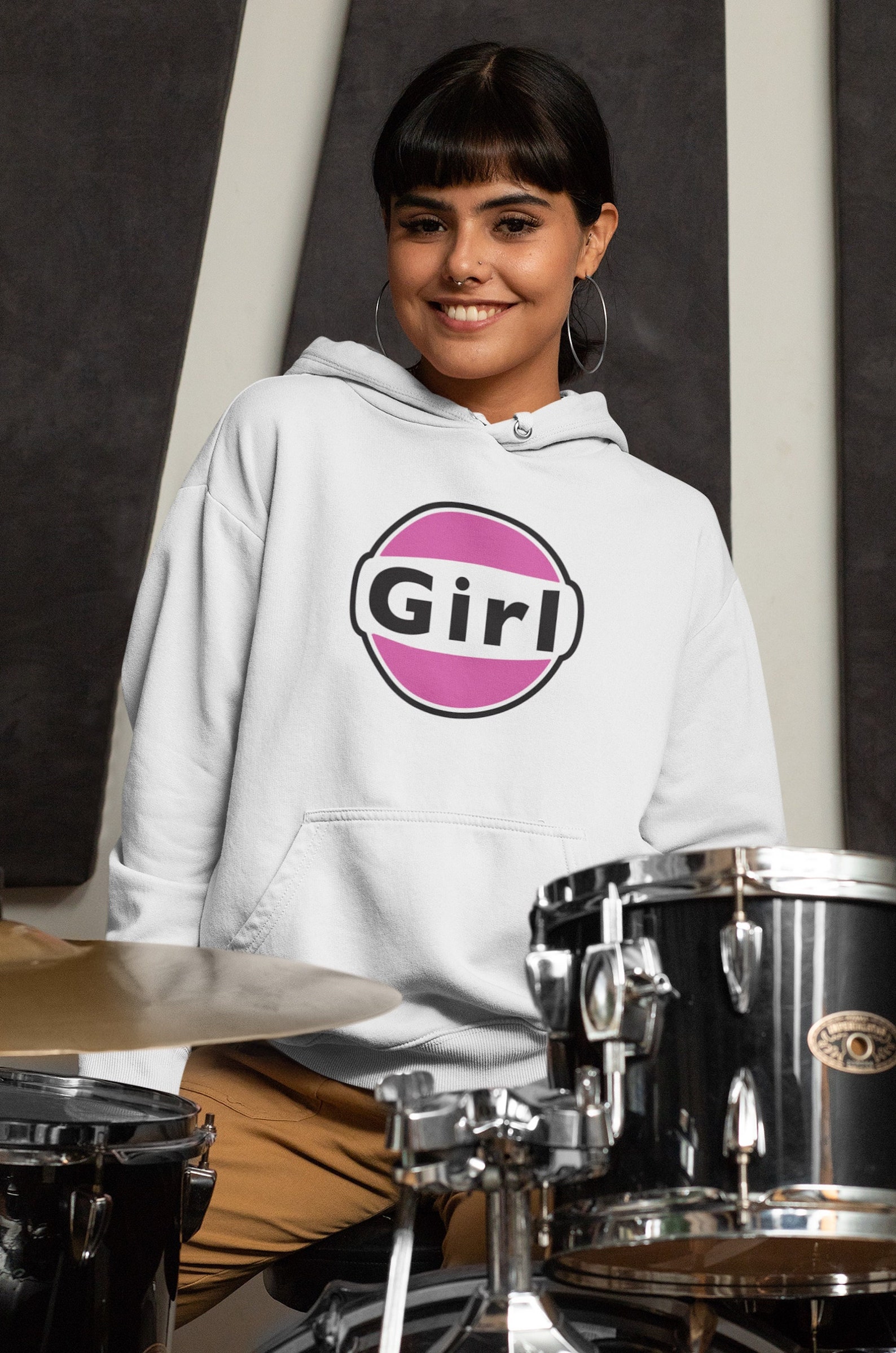 Girl Logo Hoodie - Unisex Heavy Blend Sweatshirt - Etsy