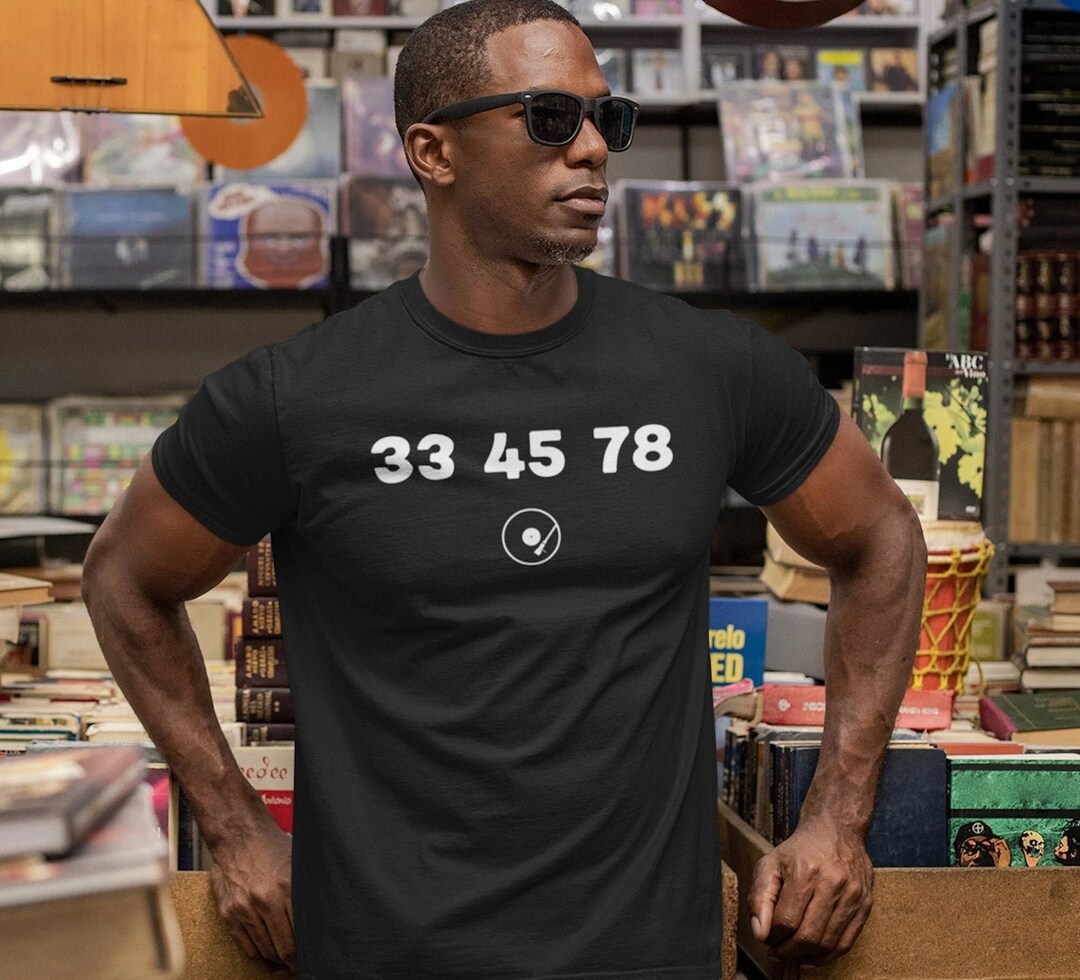 33 45 78 RPM Vinyl Record Shirt - Cratedigger DJ Tee - Etsy