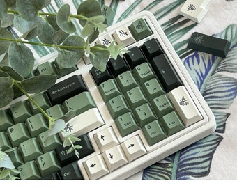 Matcha Theme Keycaps XDA Profile Keycaps Set PBT Material Keycaps for ...