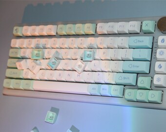 Low Profile Mint Keycaps - Etsy