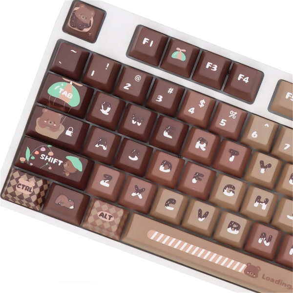 Brown Keycaps - Etsy