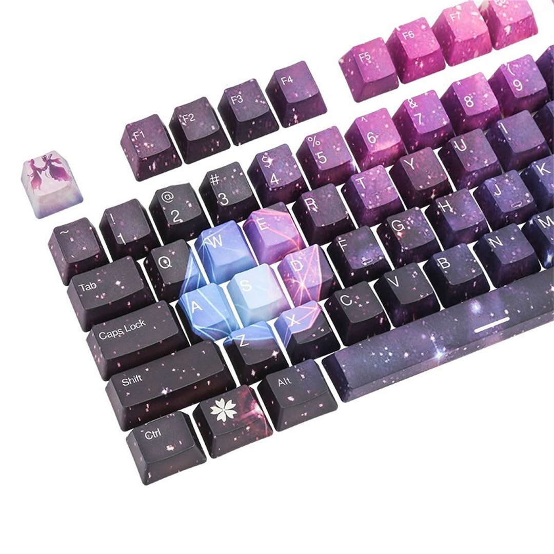 Purple Nebula Keycaps-108pcs constellation Keycap Setstarry - Etsy