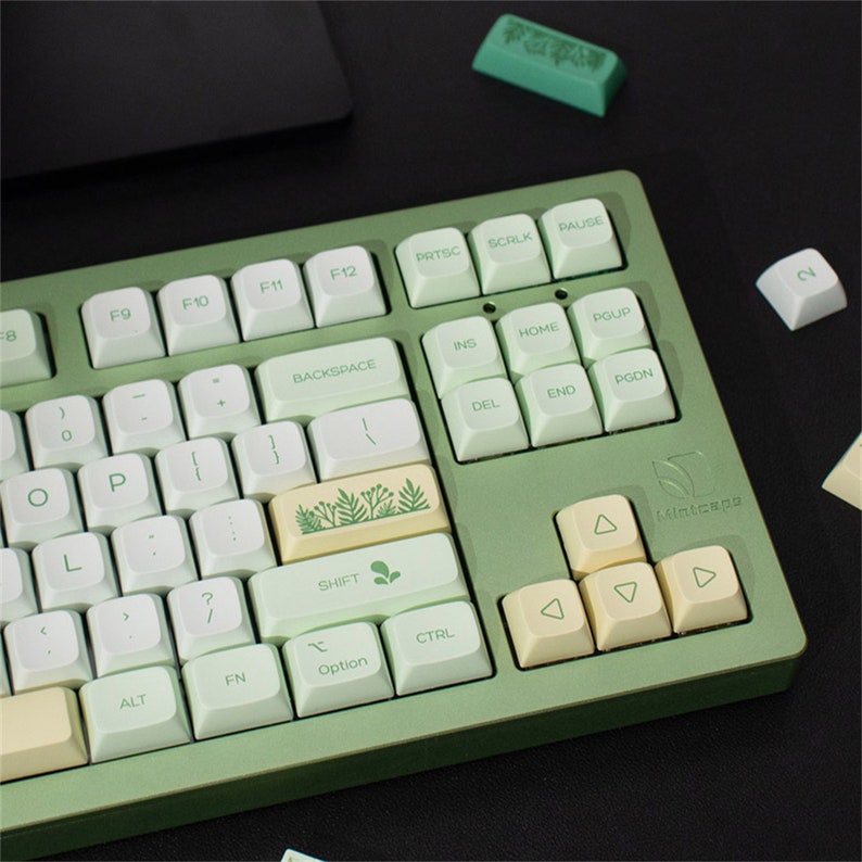 Green Plant Keycaps-142pcs Light Green Keycap Set Xda - Etsy