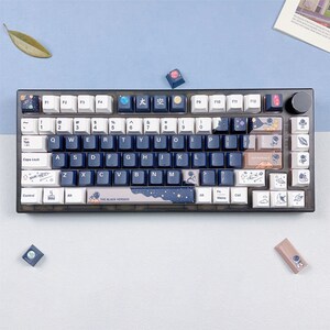 Space Exploring Theme Key Caps, 138pcs, Astronaut Key Caps, Cute Key ...
