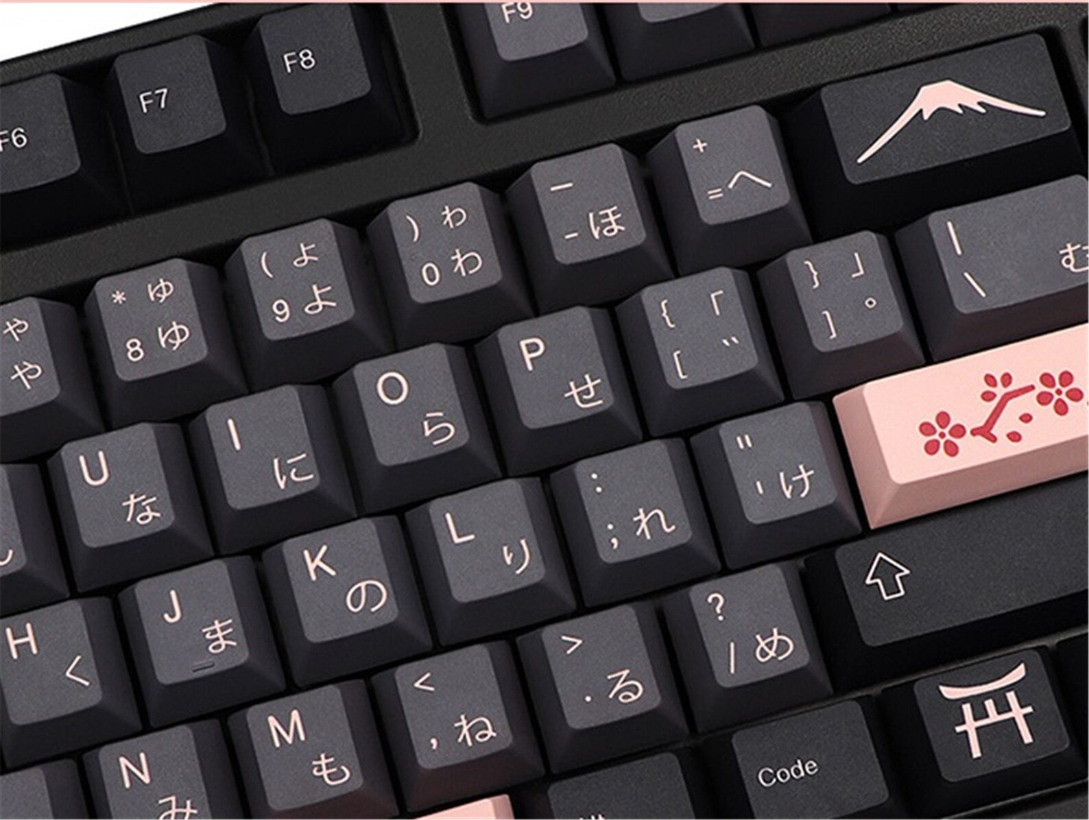 136pcssakura Night Theme Keycaps Fuji Mountain Keycaps - Etsy
