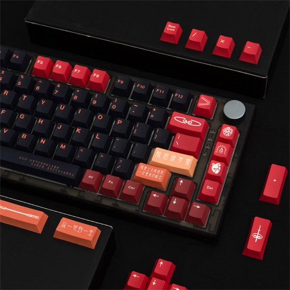 Wukong Keycaps-136pcs Red Keycap Set Pink Purple Keycap Set - Etsy