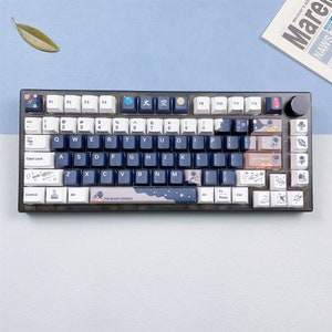 Space Exploring Theme Key Caps, 138pcs, Astronaut Key Caps, Cute Key ...