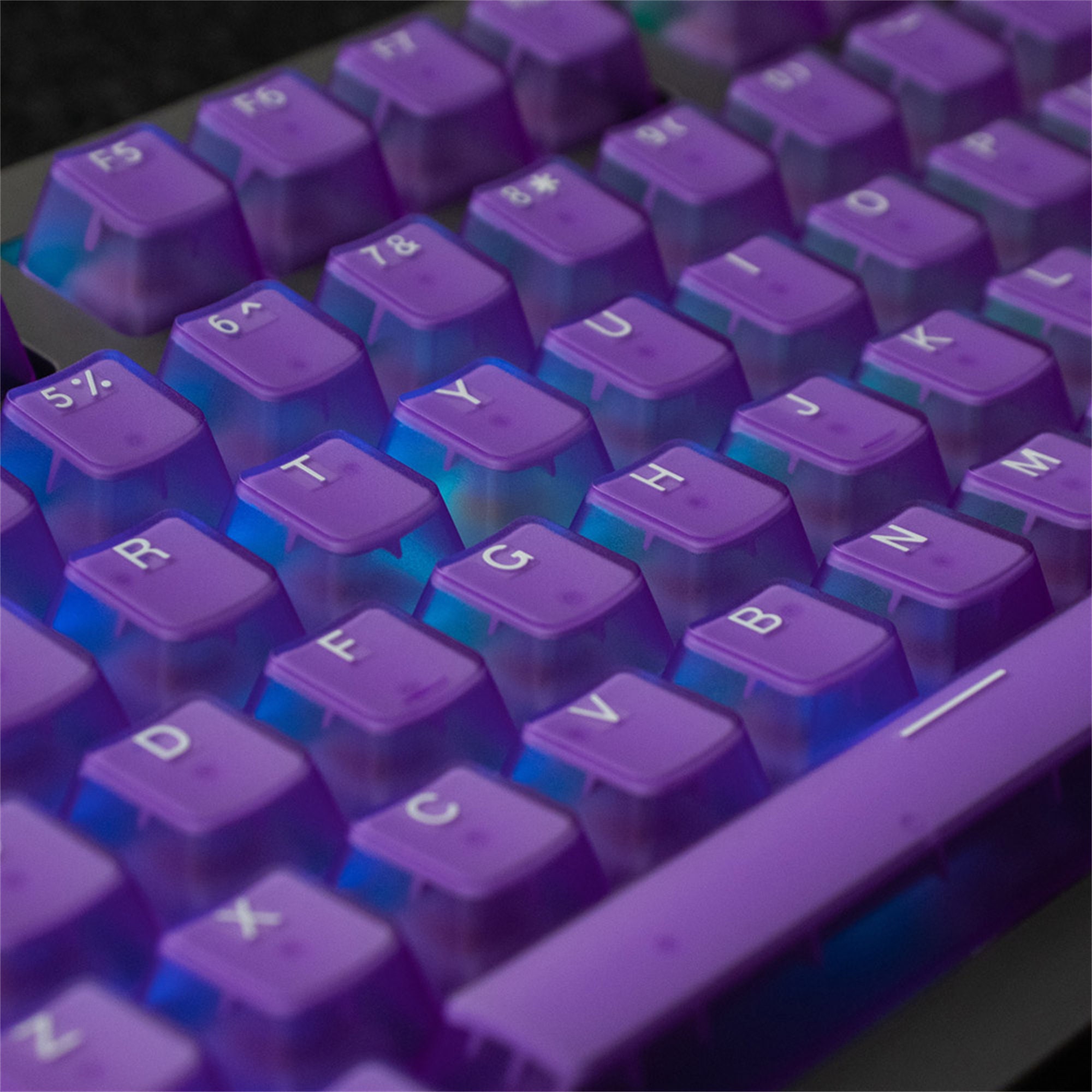 Translucent Purple Keycap Set-132pcs Dark Purple Keycaps Set - Etsy