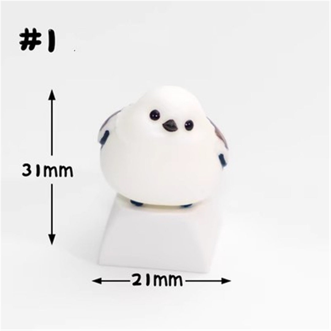 White Bird Keycaps, Cute Keycap, Creative Keycap, Resin Keycaps, ESC ...