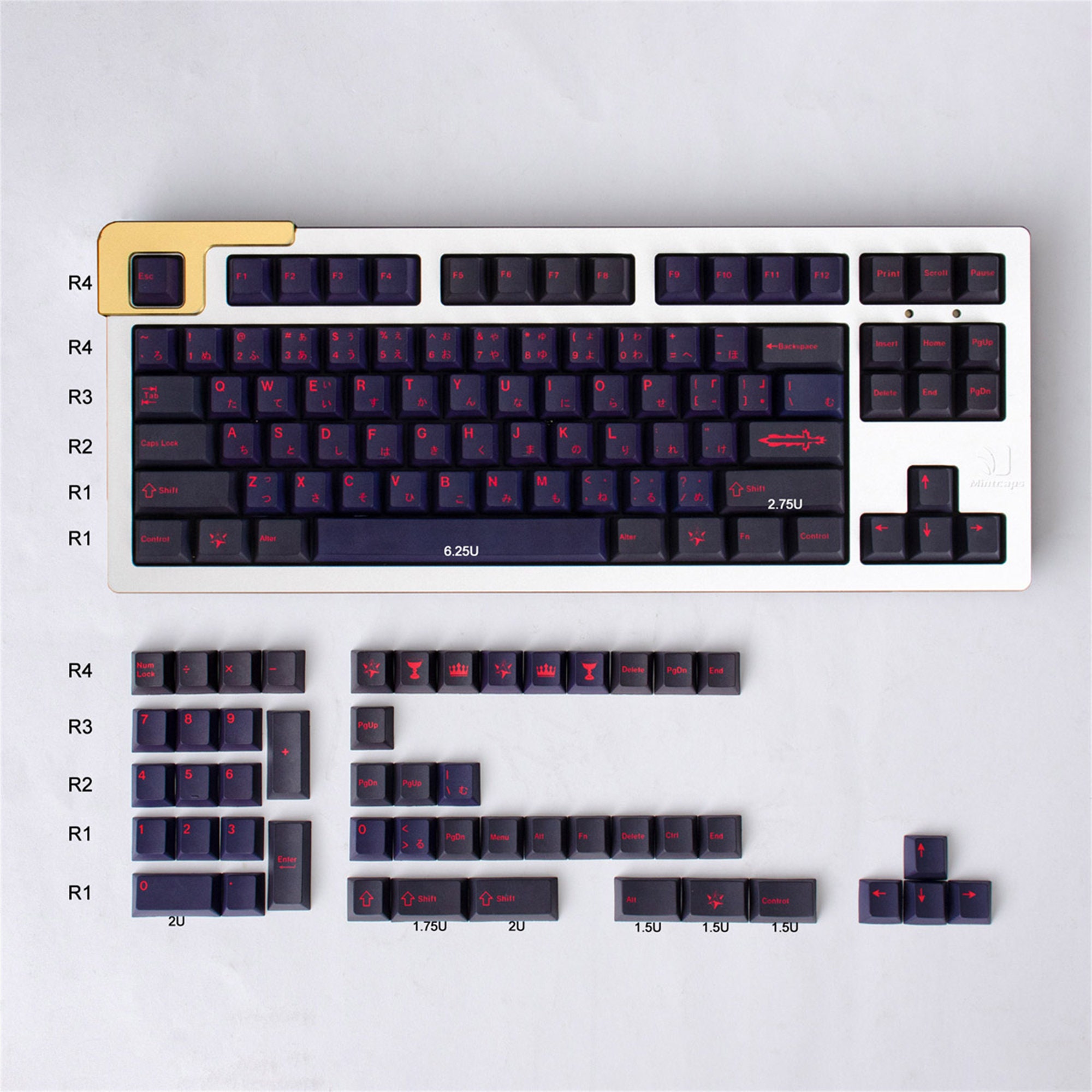 Cool Sword Keycaps-136pcs Dark Purple Keycap Set GMK Keycap - Etsy