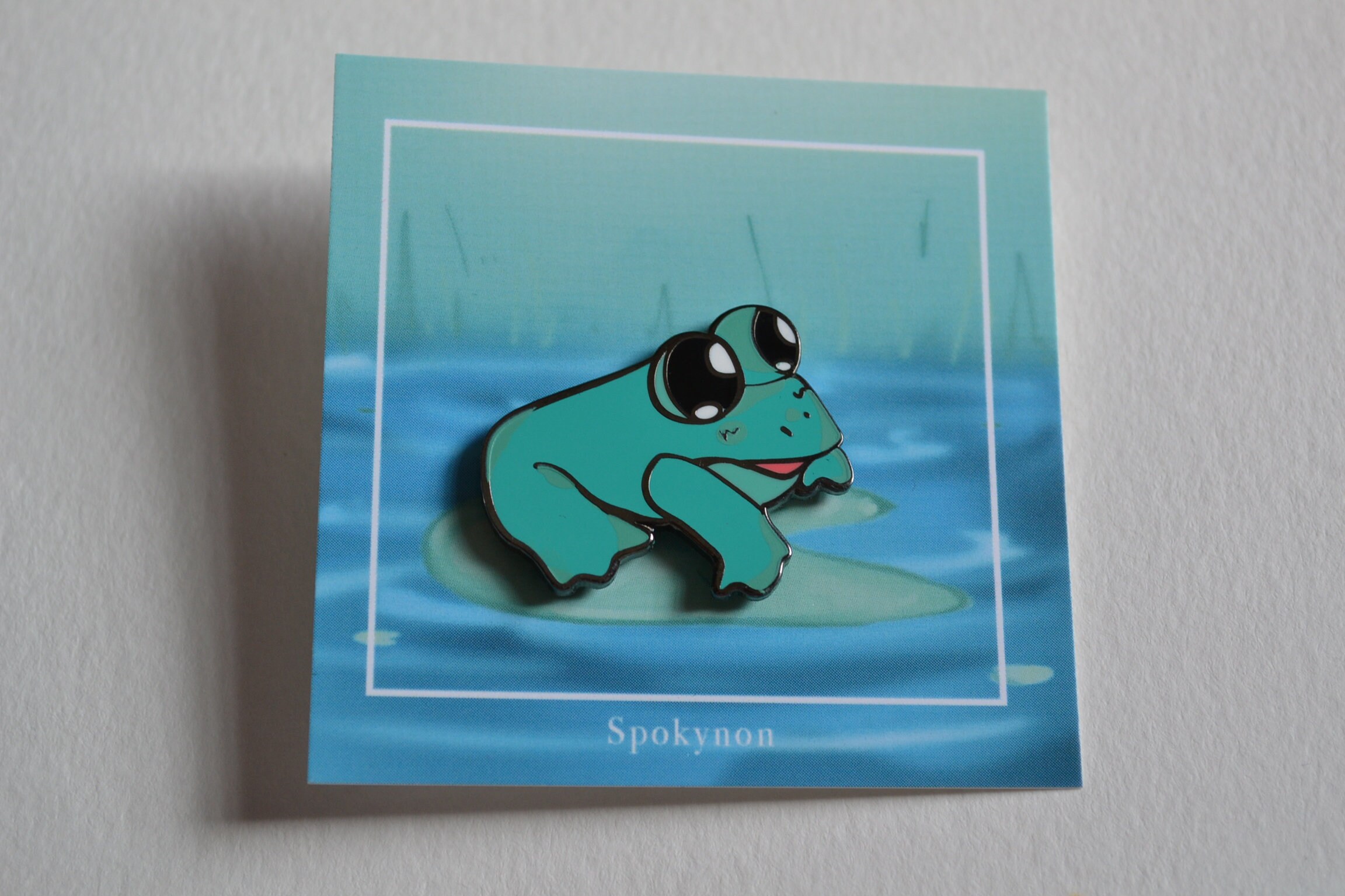Cute Derpy Frog Enamel Pin - Etsy