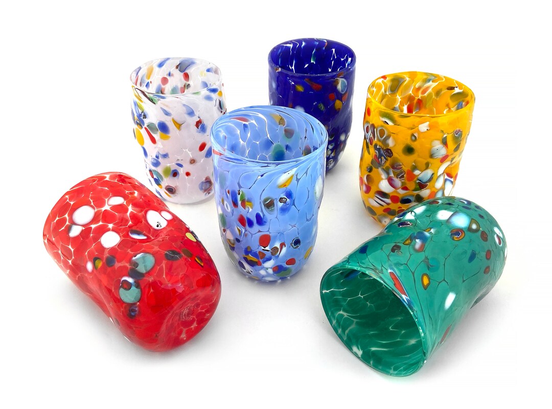 6 BELLINI Glasses in Murano Glass, Made on the Island of Murano ...