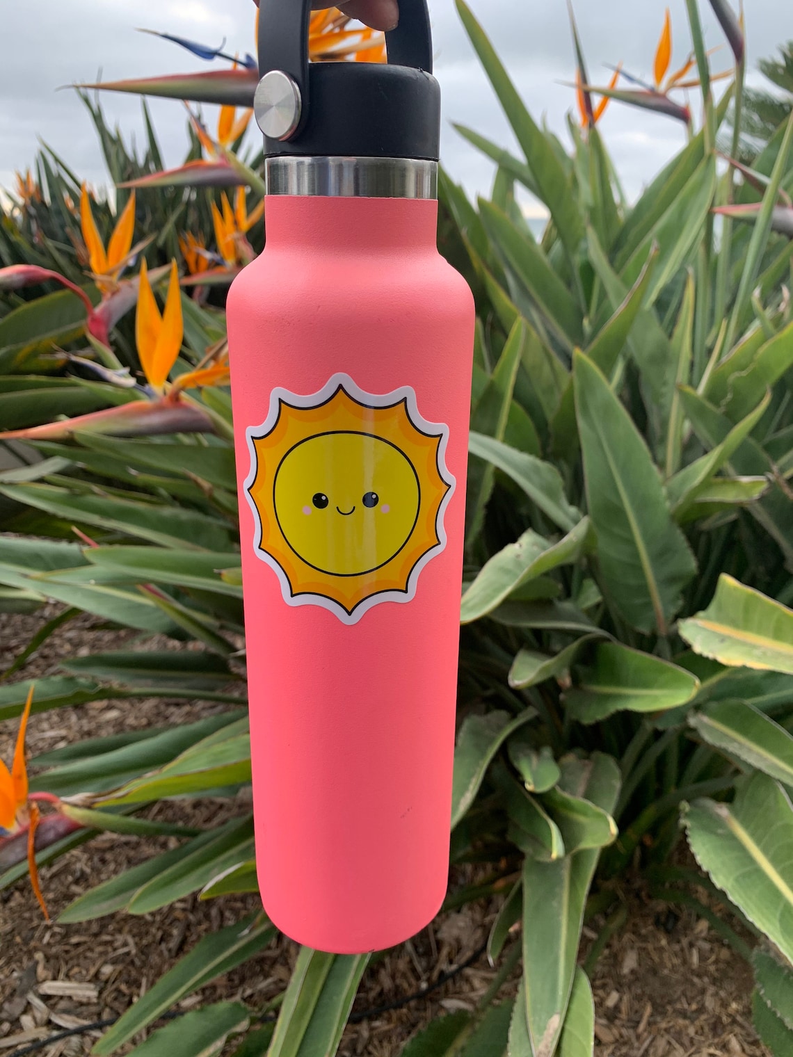 Sun Sticker | Glossy Vinyl Sticker | Kawaii Smiling Sun Sticker | Cute ...