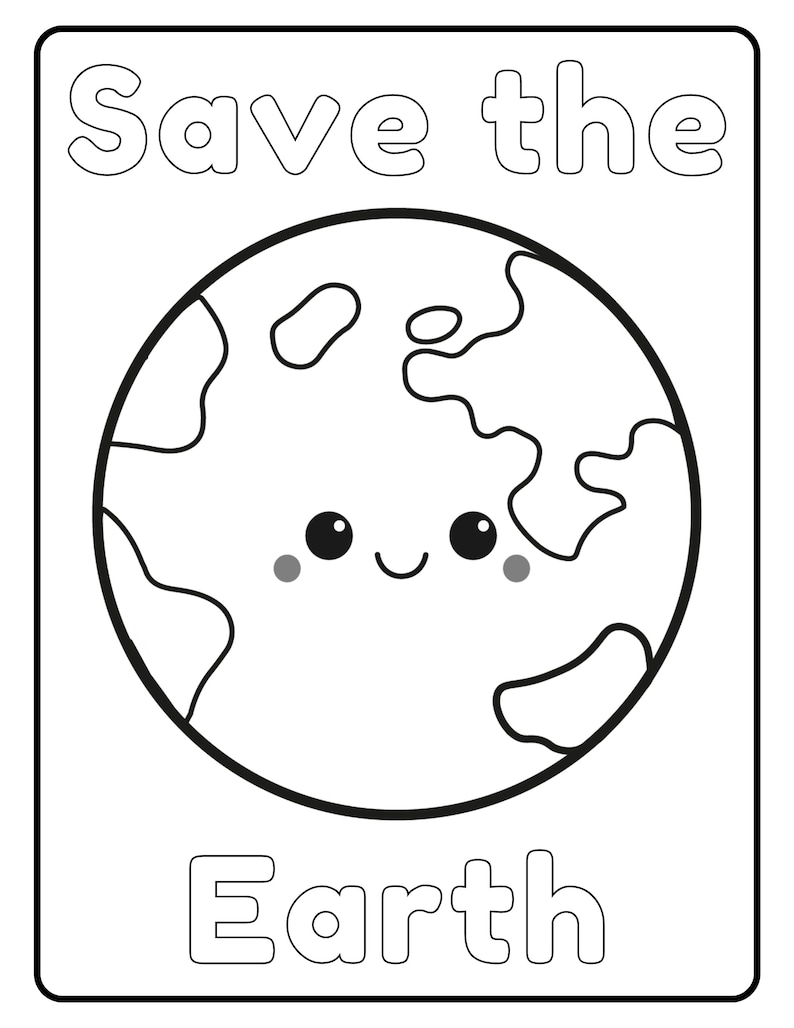 Coloring Sheets for Kids - How I Save the Earth - Earth Day Coloring ...