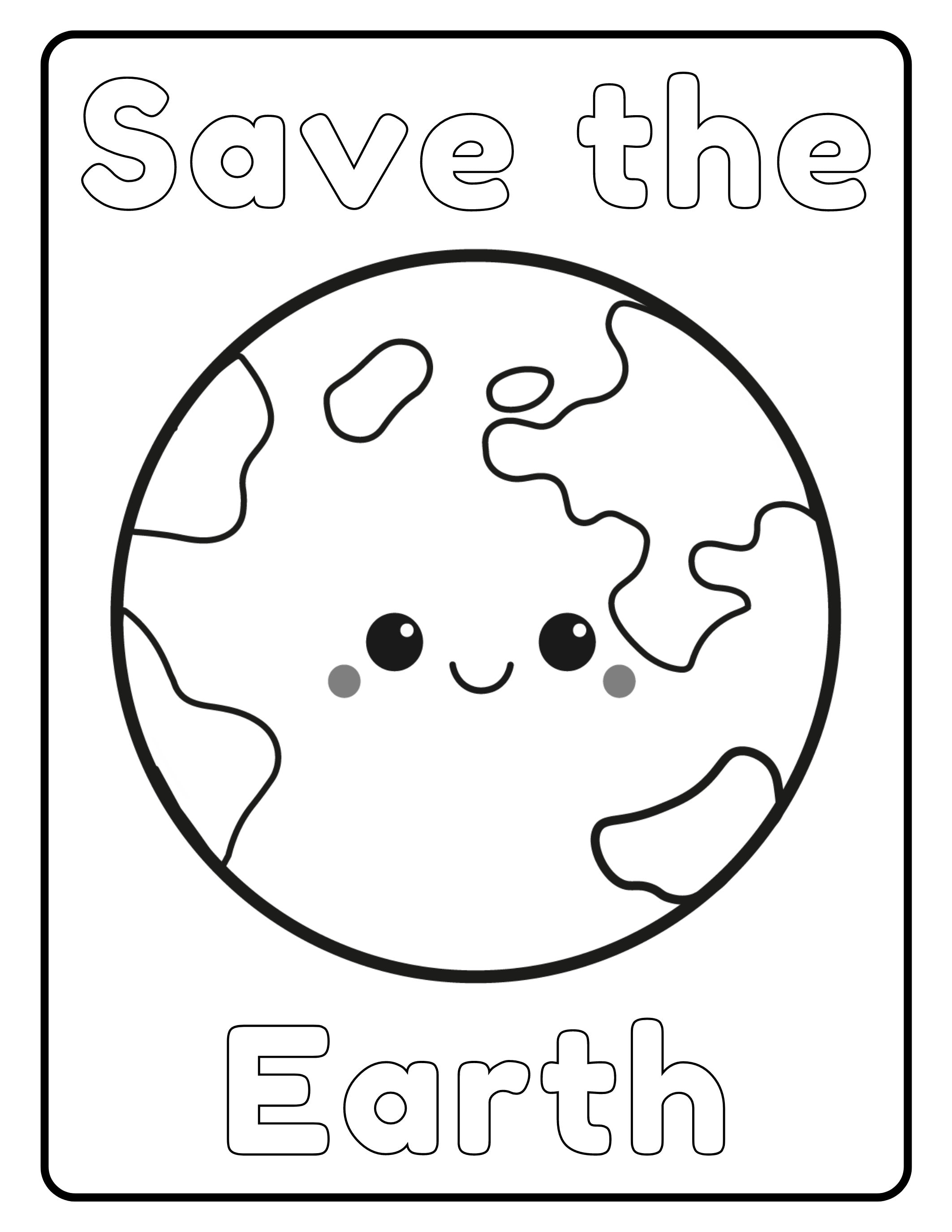 Coloring Sheets for Kids - How I Save the Earth - Earth Day Coloring ...
