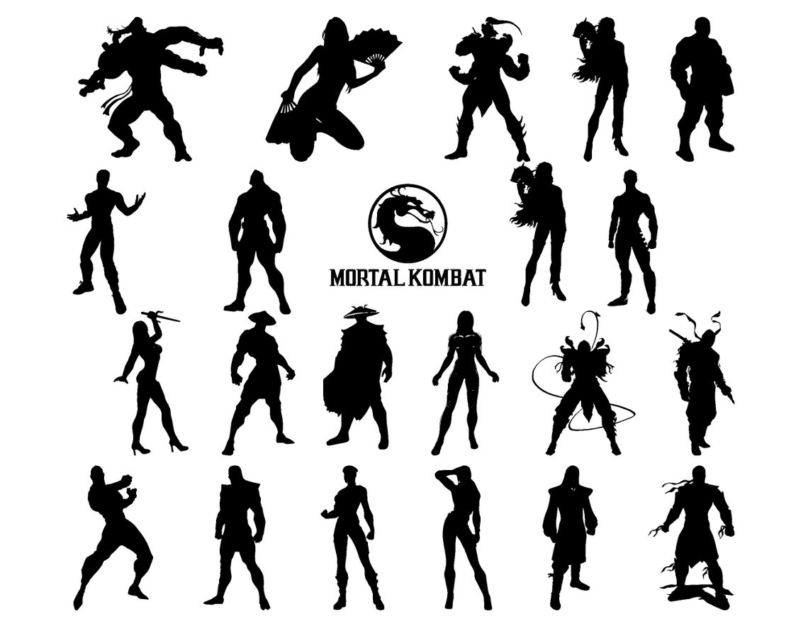 Mortal Kombat Bundle SVG Silhouette For Cut Files Cricut & | Etsy