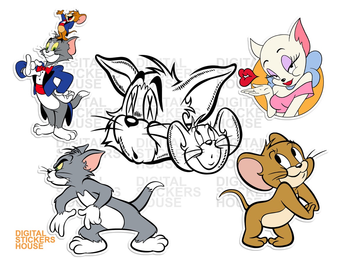 Tom and Jerry SVG 10 Unique Tom and Jerry Cricut Degigns | Etsy
