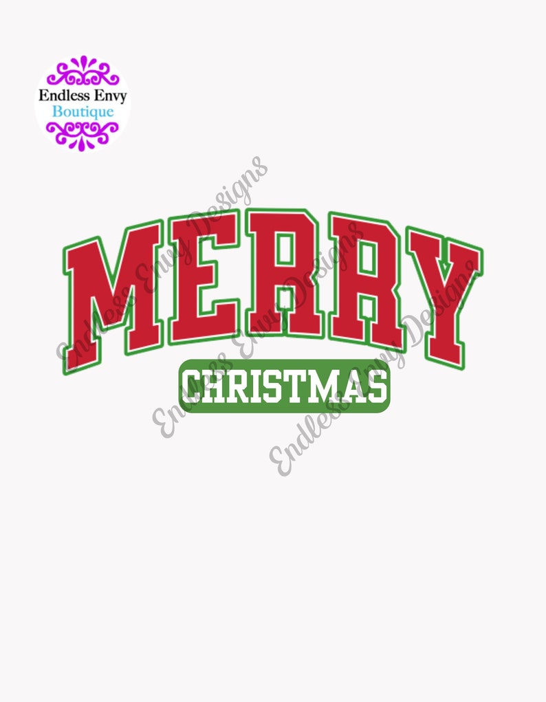 Merry Christmas Varsity PNG, Merry Christmas Varsity SVG, Merry ...