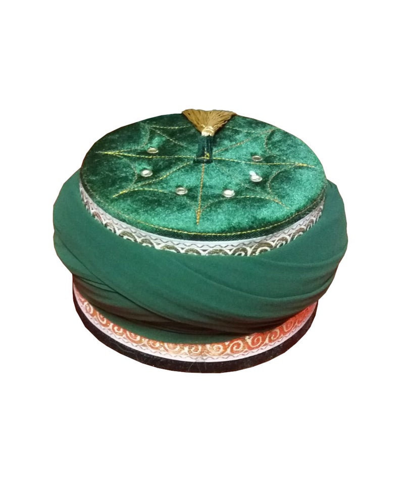 Handmade Imamah Luxury Islamic Prayer Hat Muslim Hat Green | Etsy