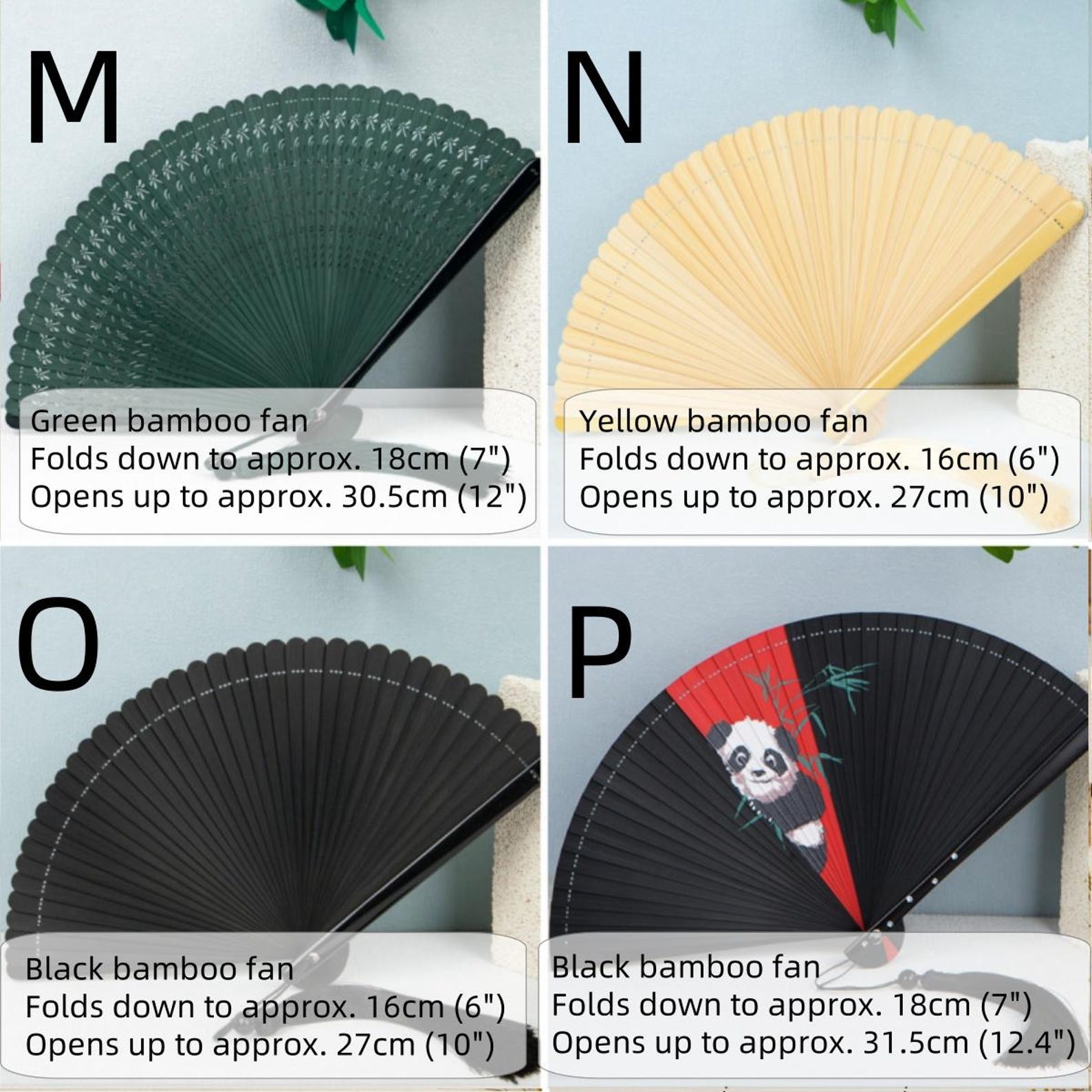 Plain Bamboo Folding Fans, Minimalist Hand Fan for Wedding, Pocket Fan ...